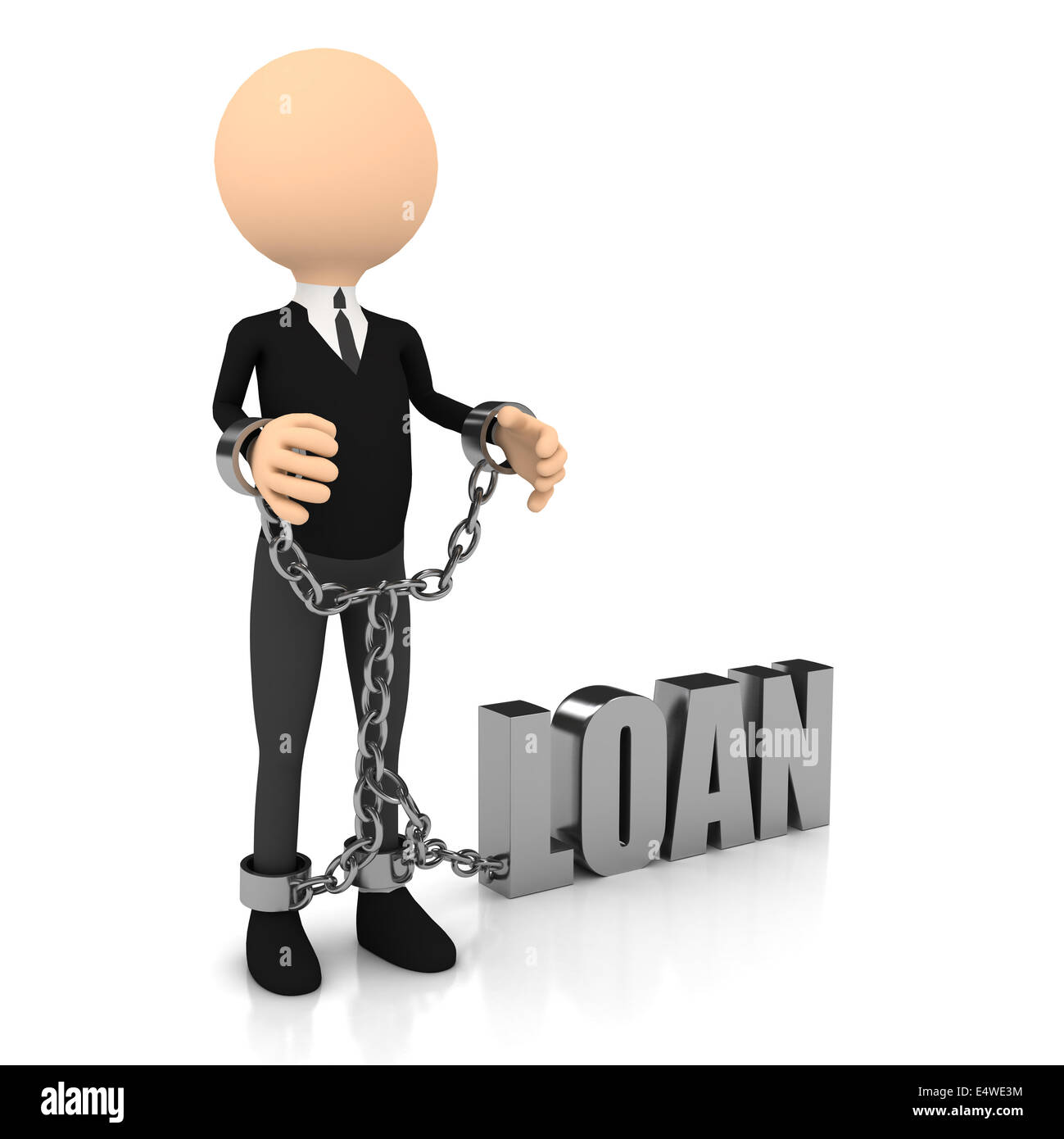 3d person decide problem Stock Photo - Alamy