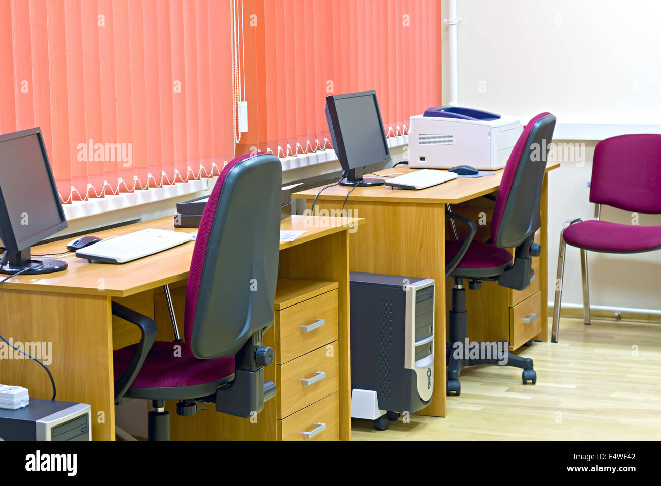 office interior with two jobs Stock Photo - Alamy