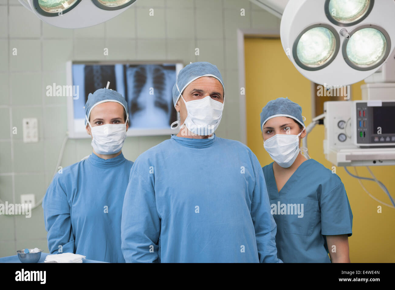 Front view of medical team Stock Photo - Alamy