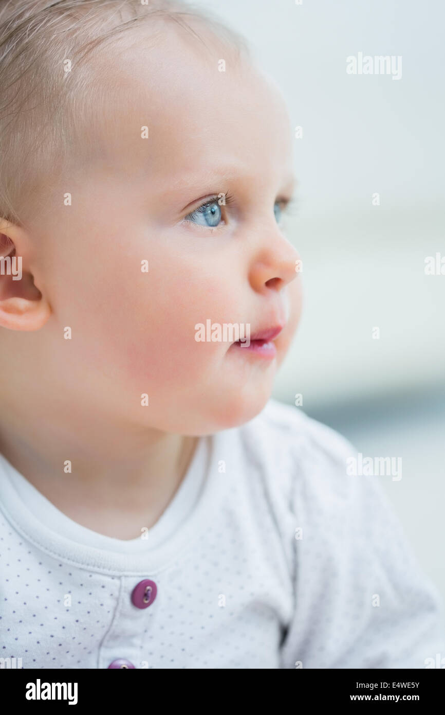Side view of a baby Stock Photo - Alamy