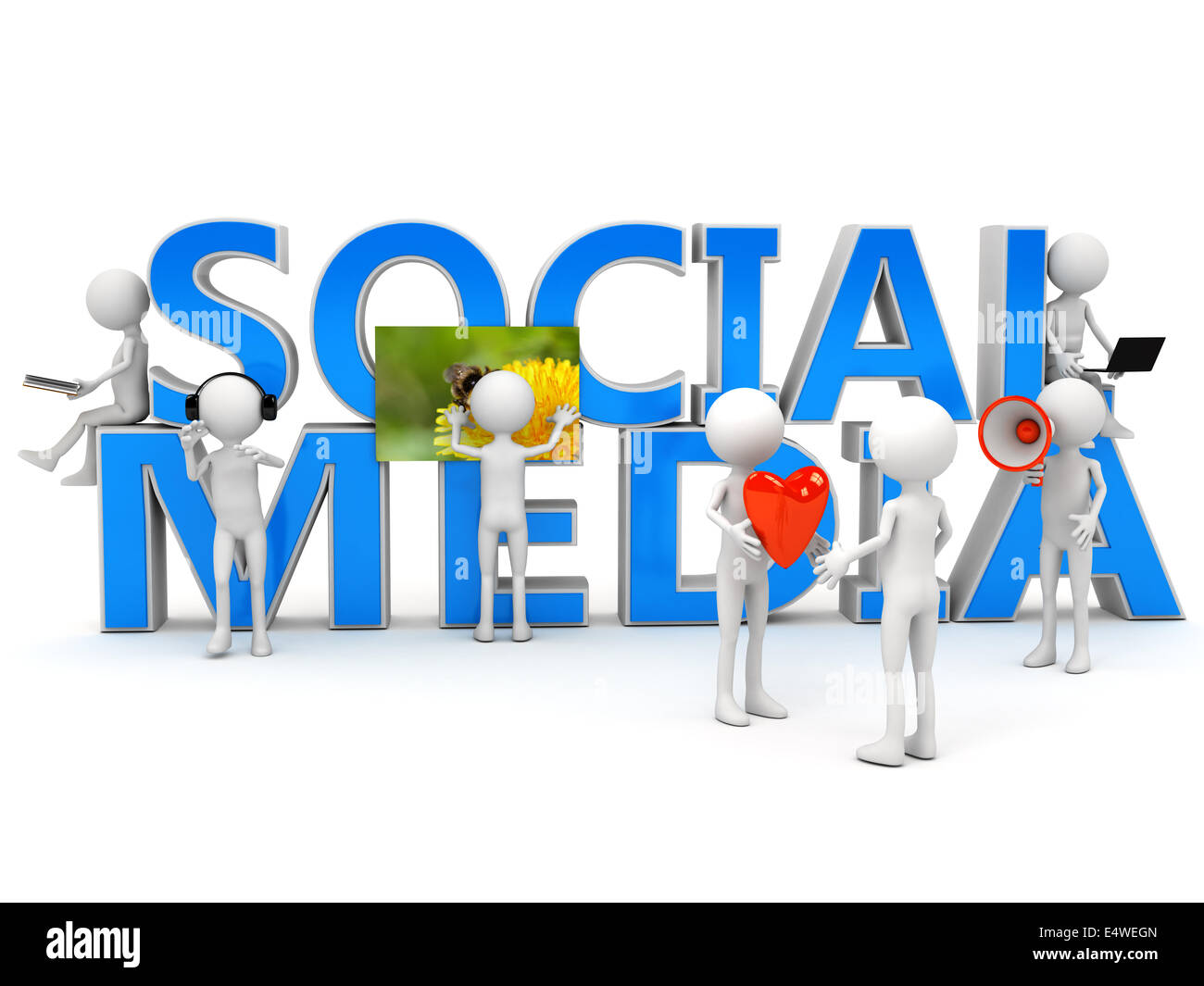 Concept technology social media connection Cut Out Stock Images ...
