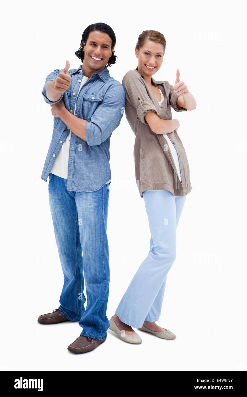 Two joyful smiling women Cut Out Stock Images & Pictures - Alamy