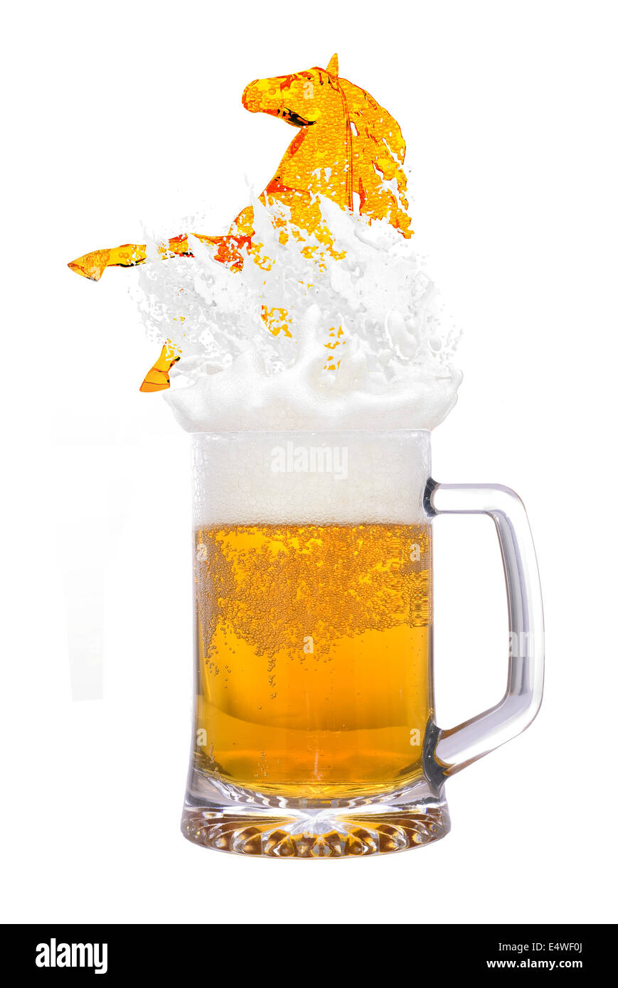 Cold beer glass Stock Photo - Alamy