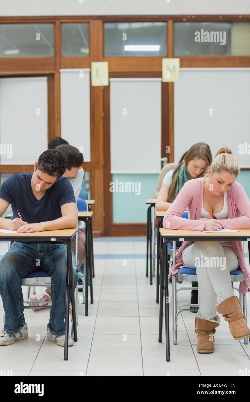 Students sitting an exam Stock Photo - Alamy