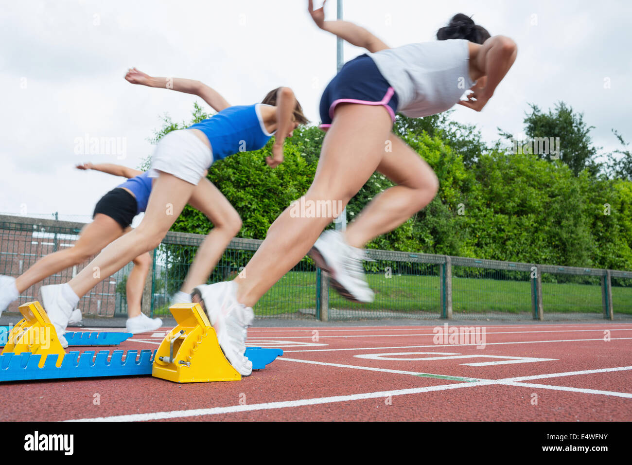 Women starting the race Stock Photo - Alamy