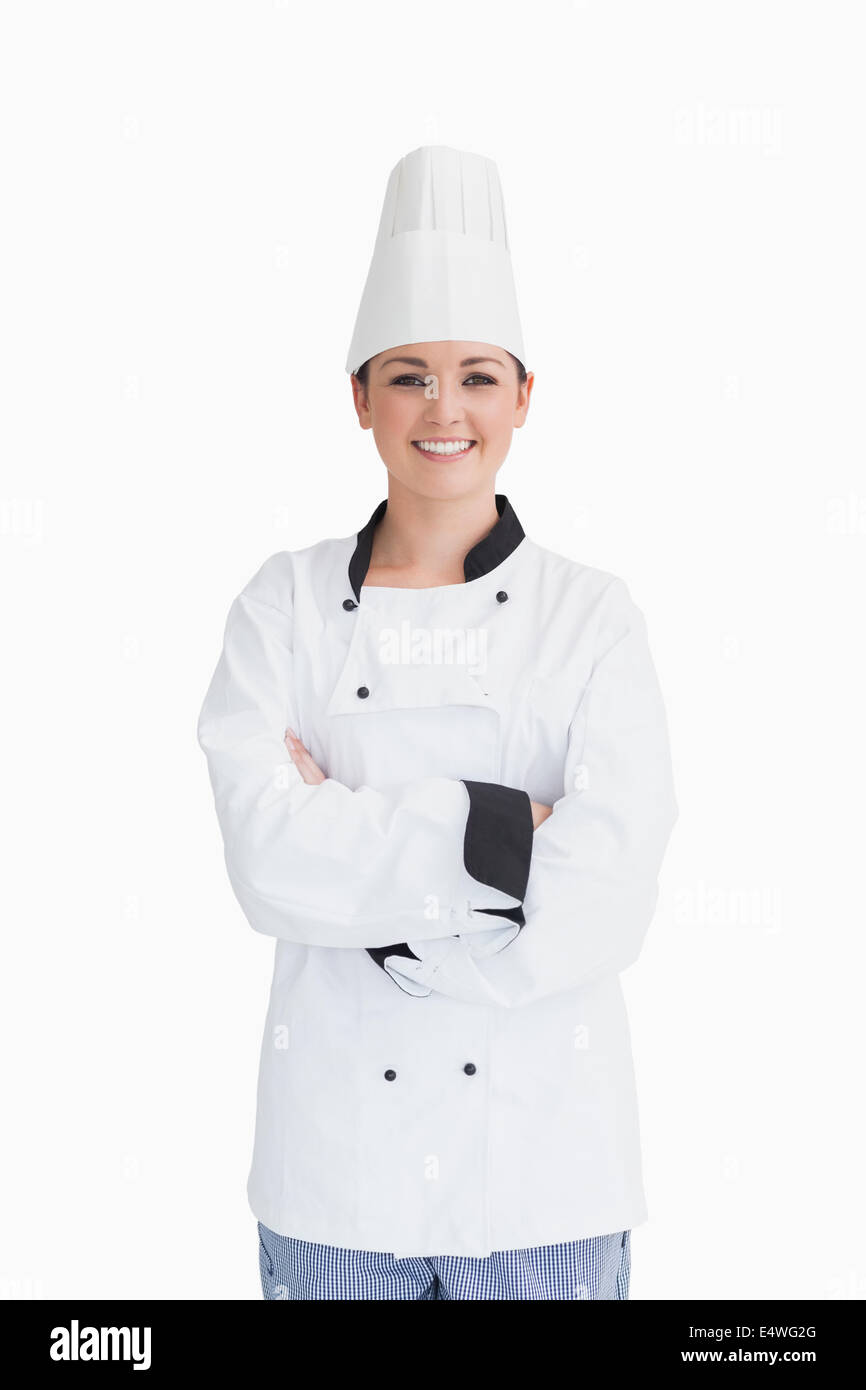 Cook wearing a chef hat Stock Photo - Alamy