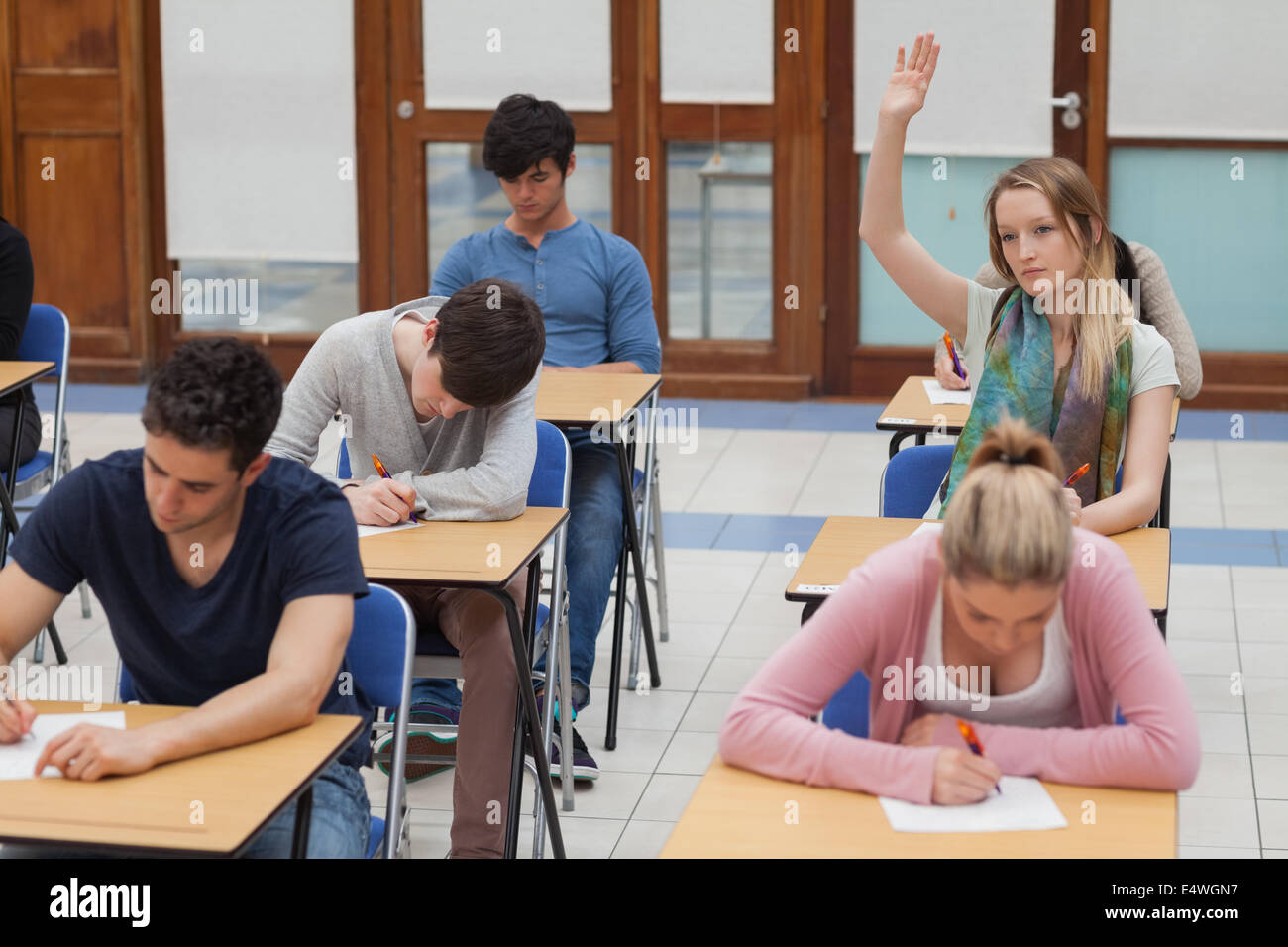 Exam hall hi-res stock photography and images - Alamy