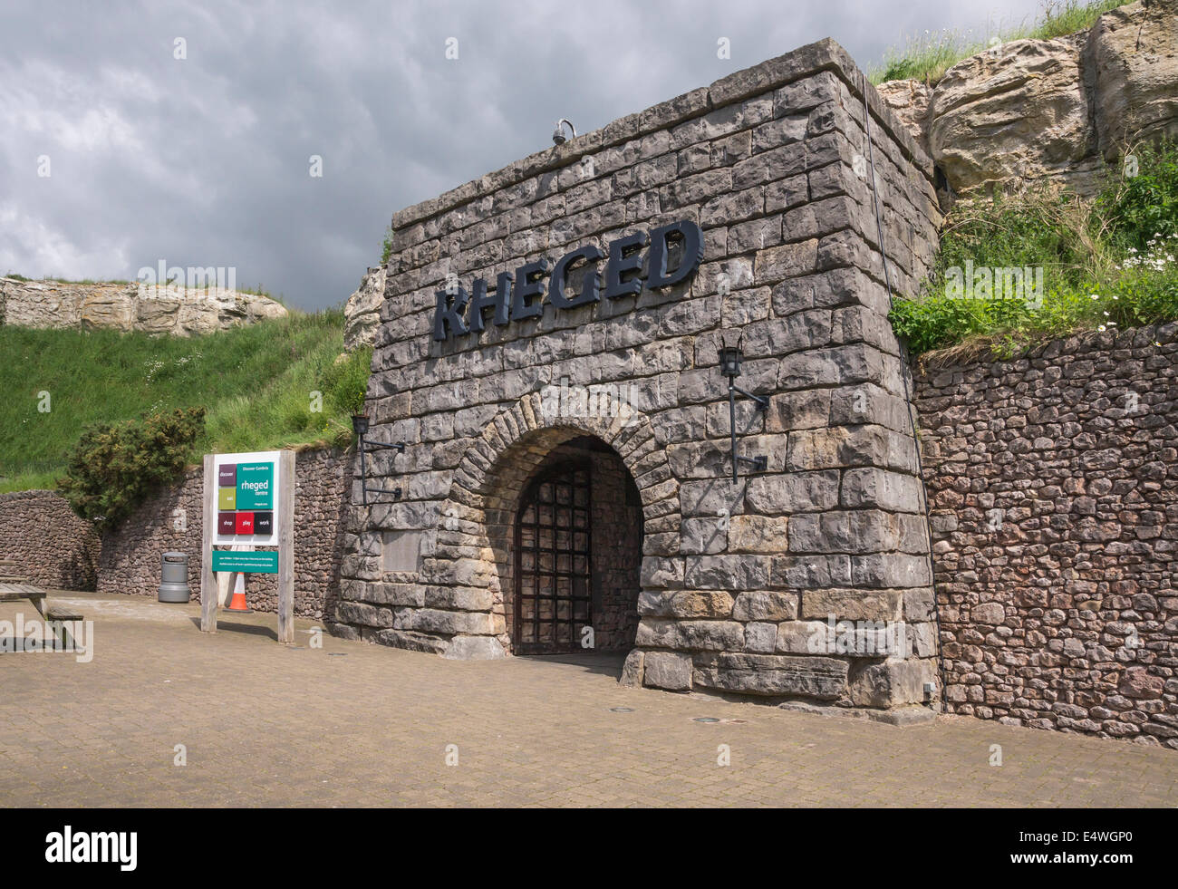 Entrance to the Rheged Centre, near Penrith, Cumbria Stock Photo - Alamy