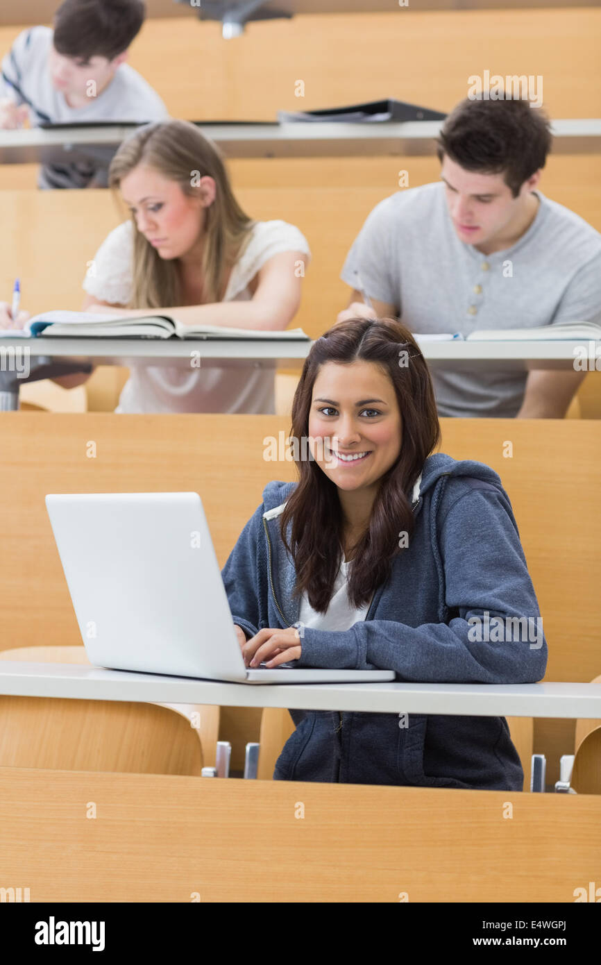 Female student lecture hall pen hi-res stock photography and images - Alamy