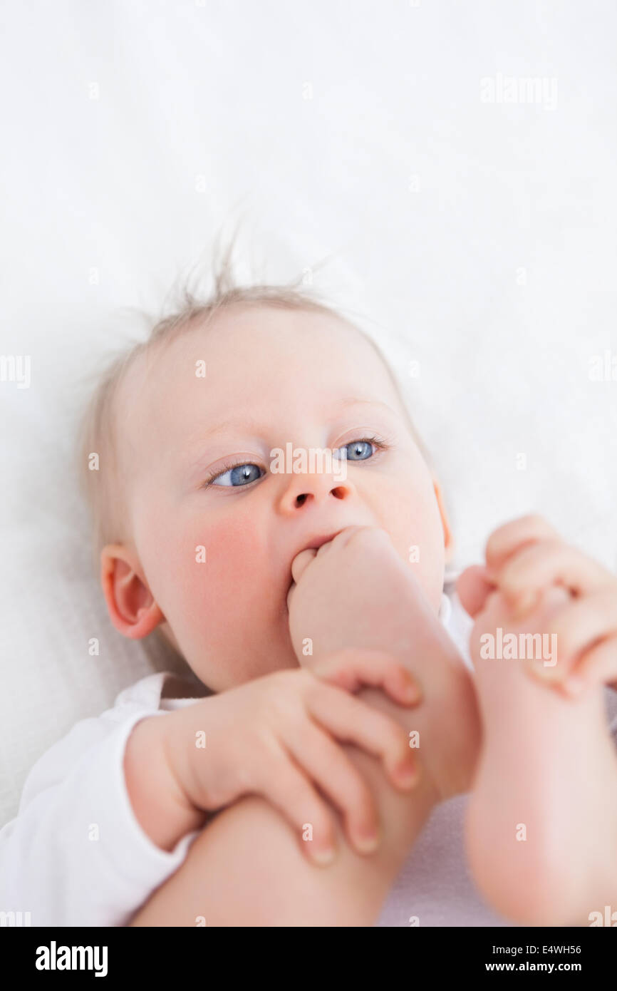 Biting foot hi-res stock photography and images - Alamy