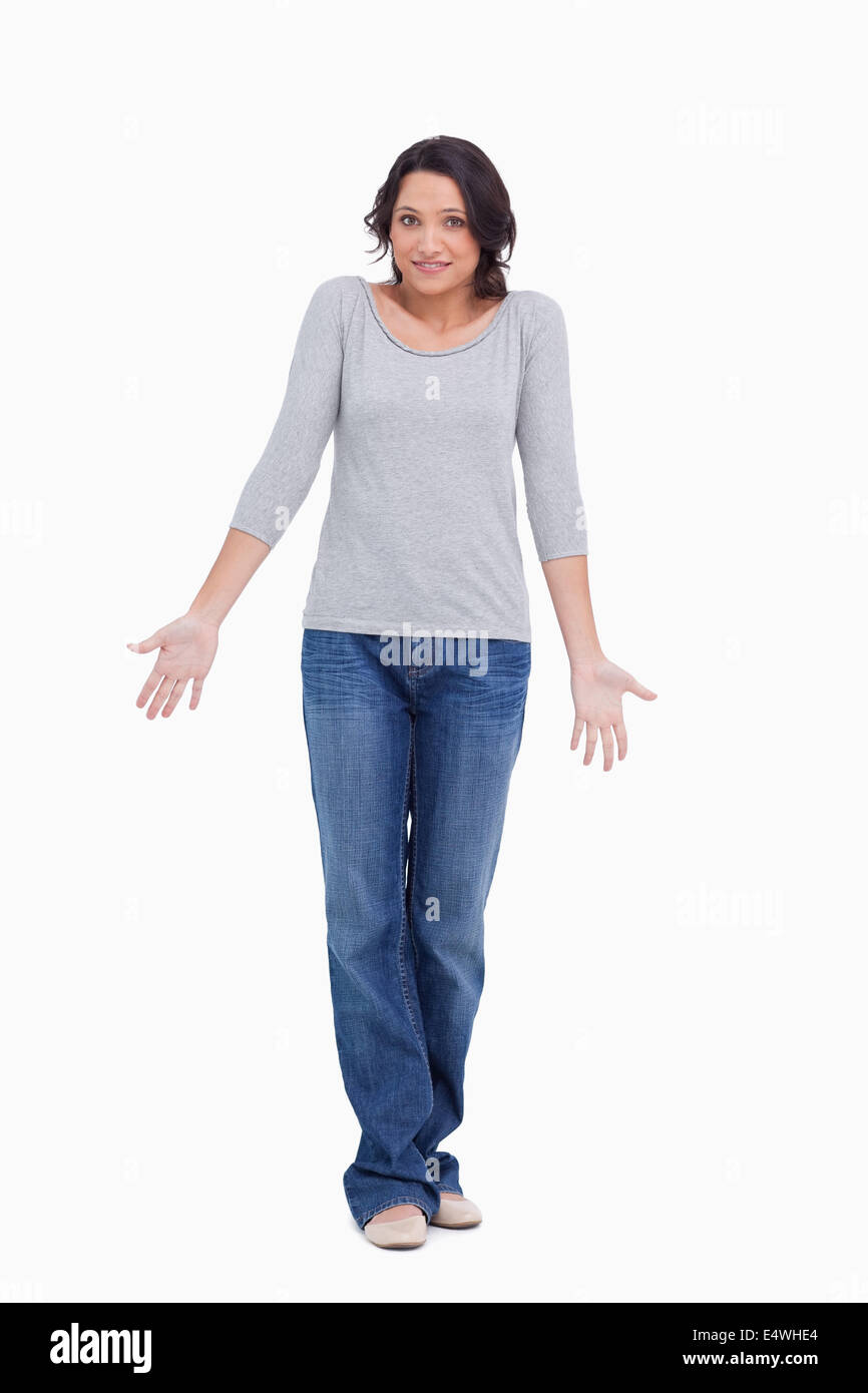 Clueless young woman Stock Photo - Alamy