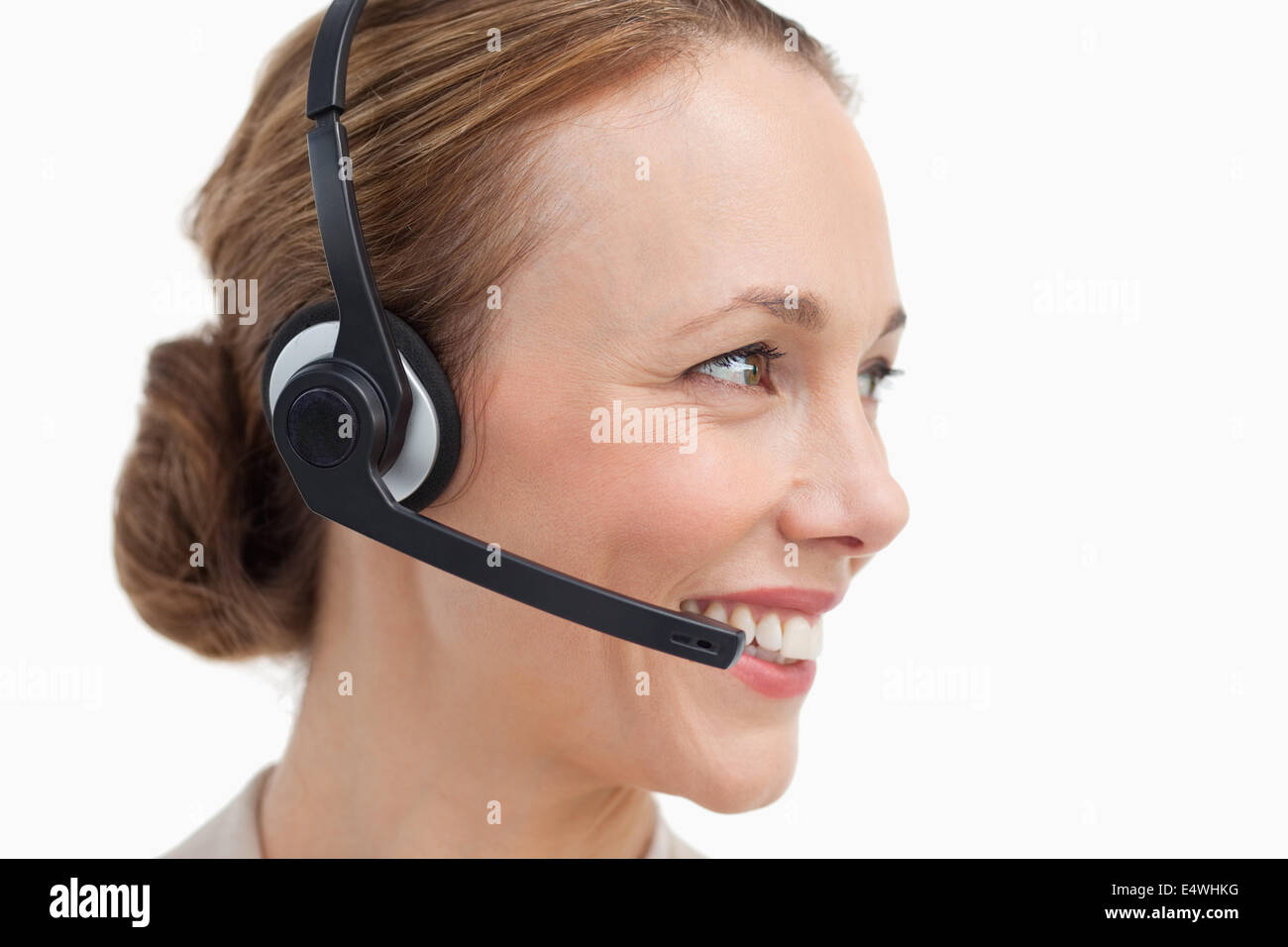 Side profile headset hi-res stock photography and images - Alamy