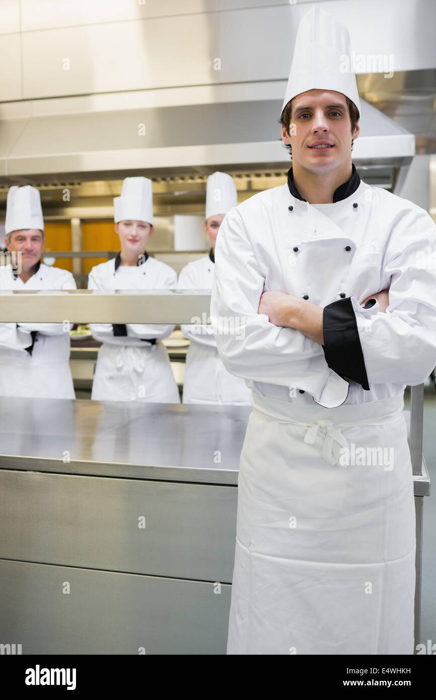 Chef standing with arms crossed Stock Photo - Alamy