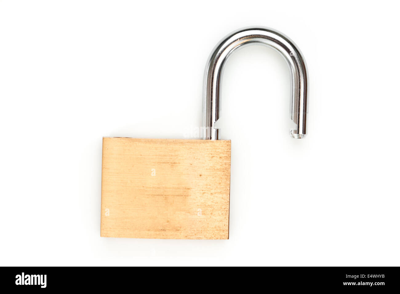 Lock standing unlocked Stock Photo - Alamy