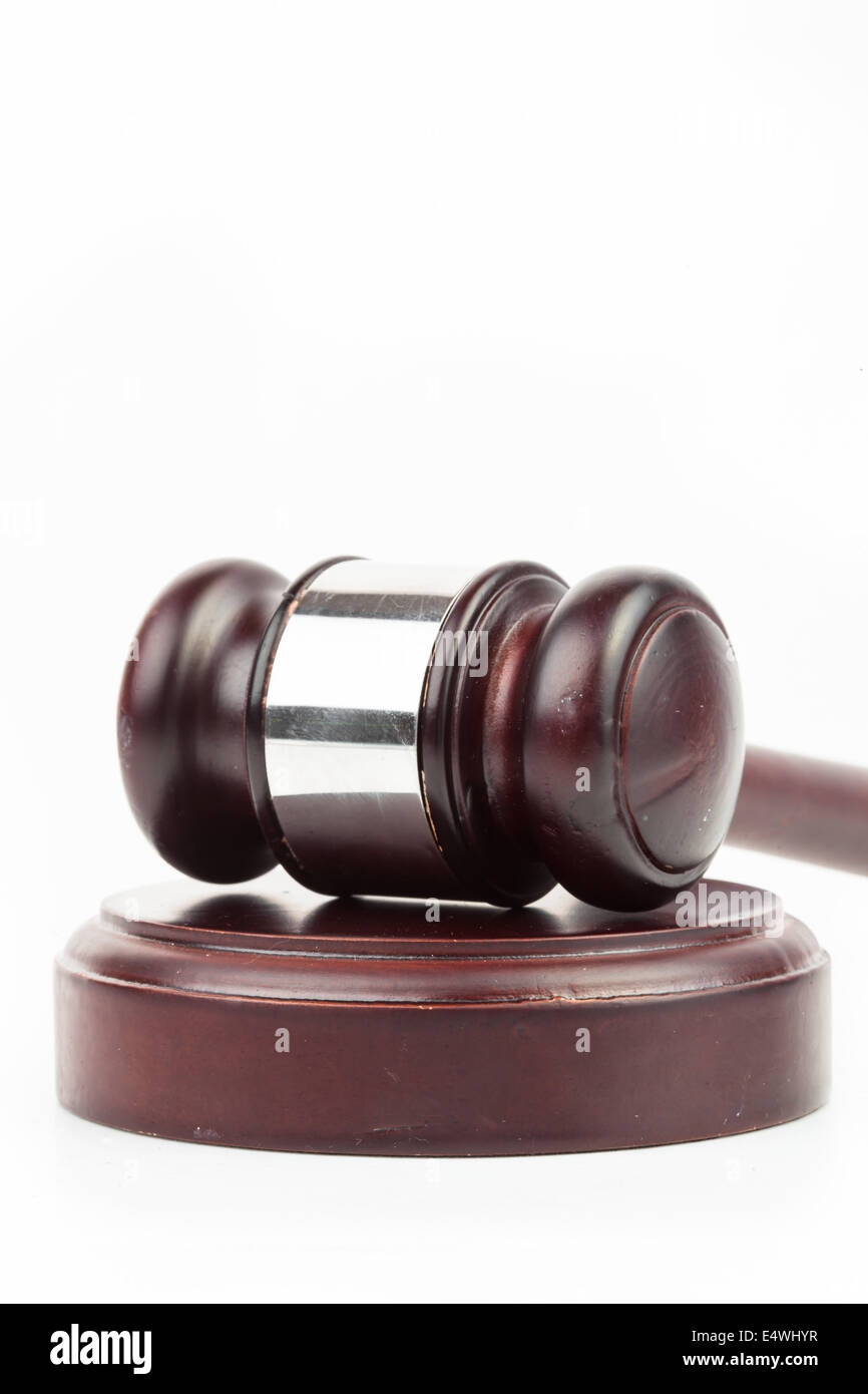 Hammer and gavel close up Stock Photo - Alamy