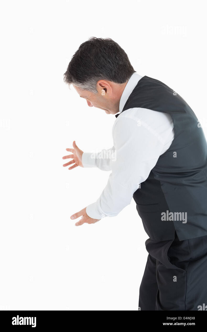 Man indicating something Stock Photo - Alamy