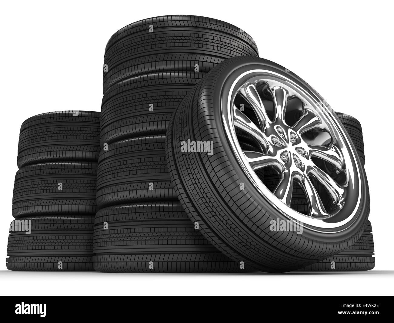 Wheels over white background Stock Photo - Alamy