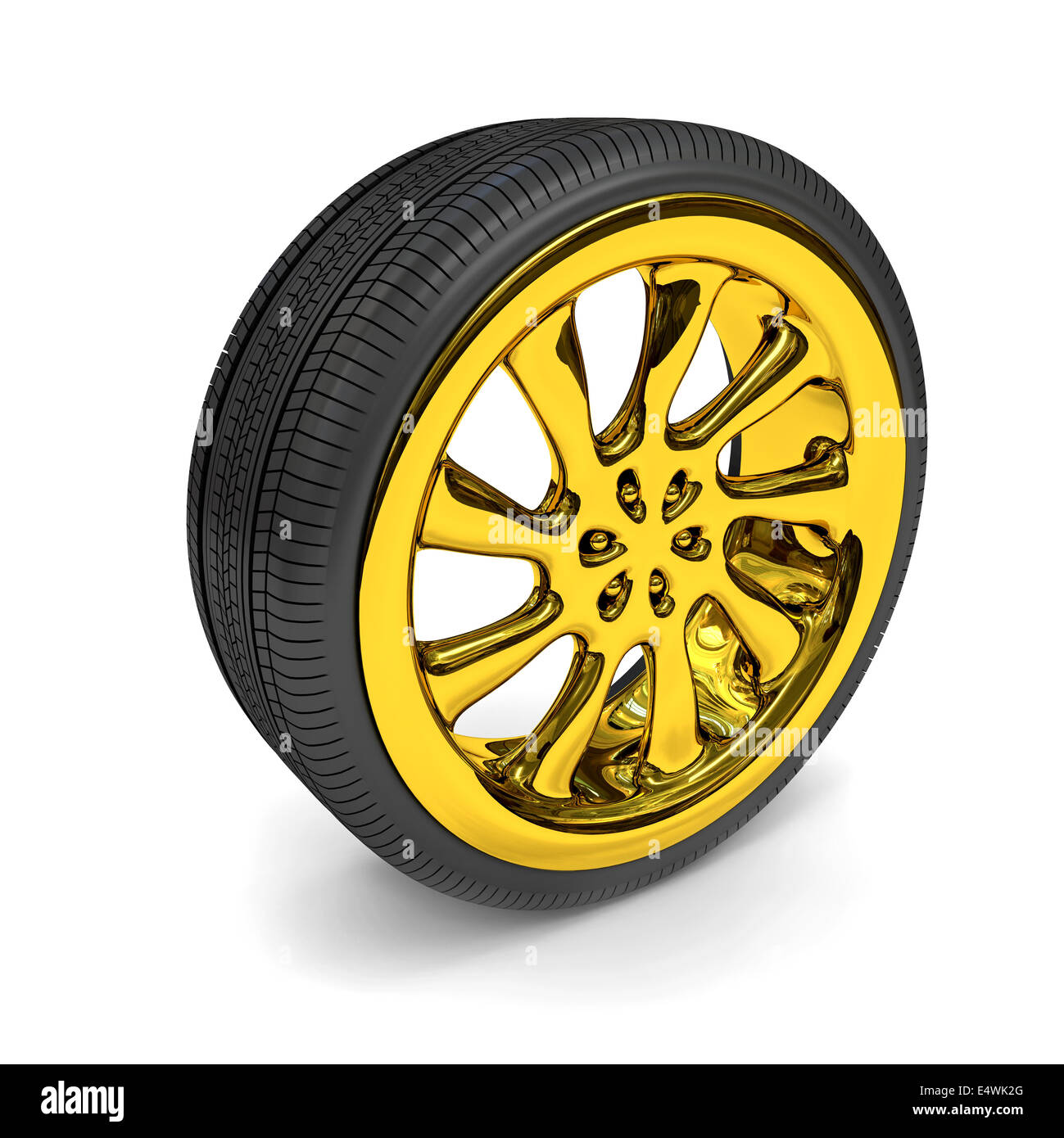 Wheels over white background Stock Photo - Alamy