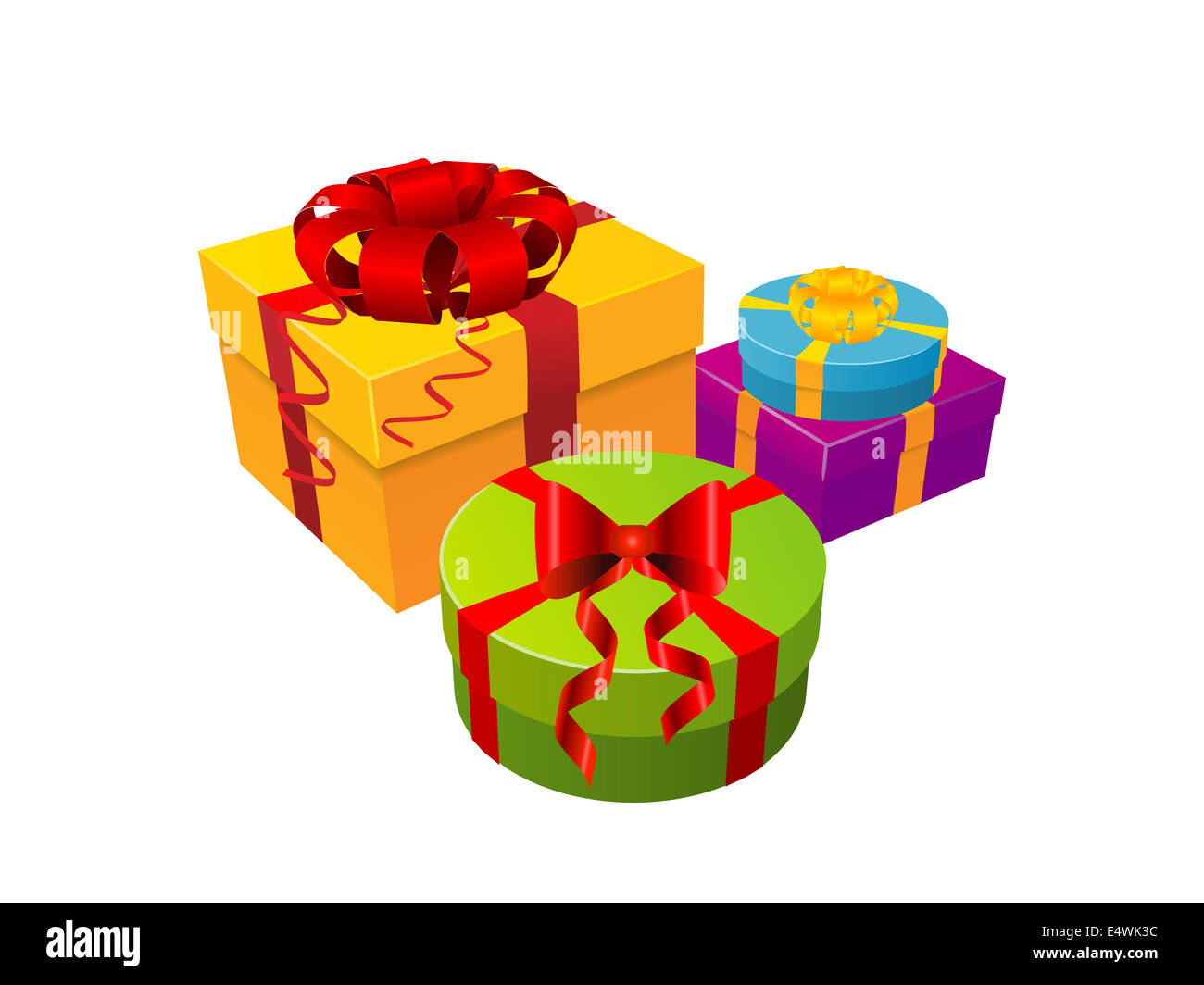 Light gift box on Cut Out Stock Images & Pictures - Alamy