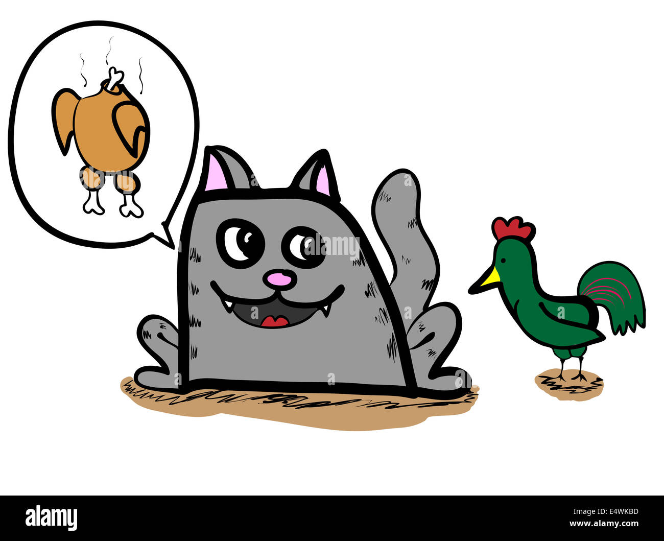 Cartoon cat Cut Out Stock Images & Pictures - Alamy