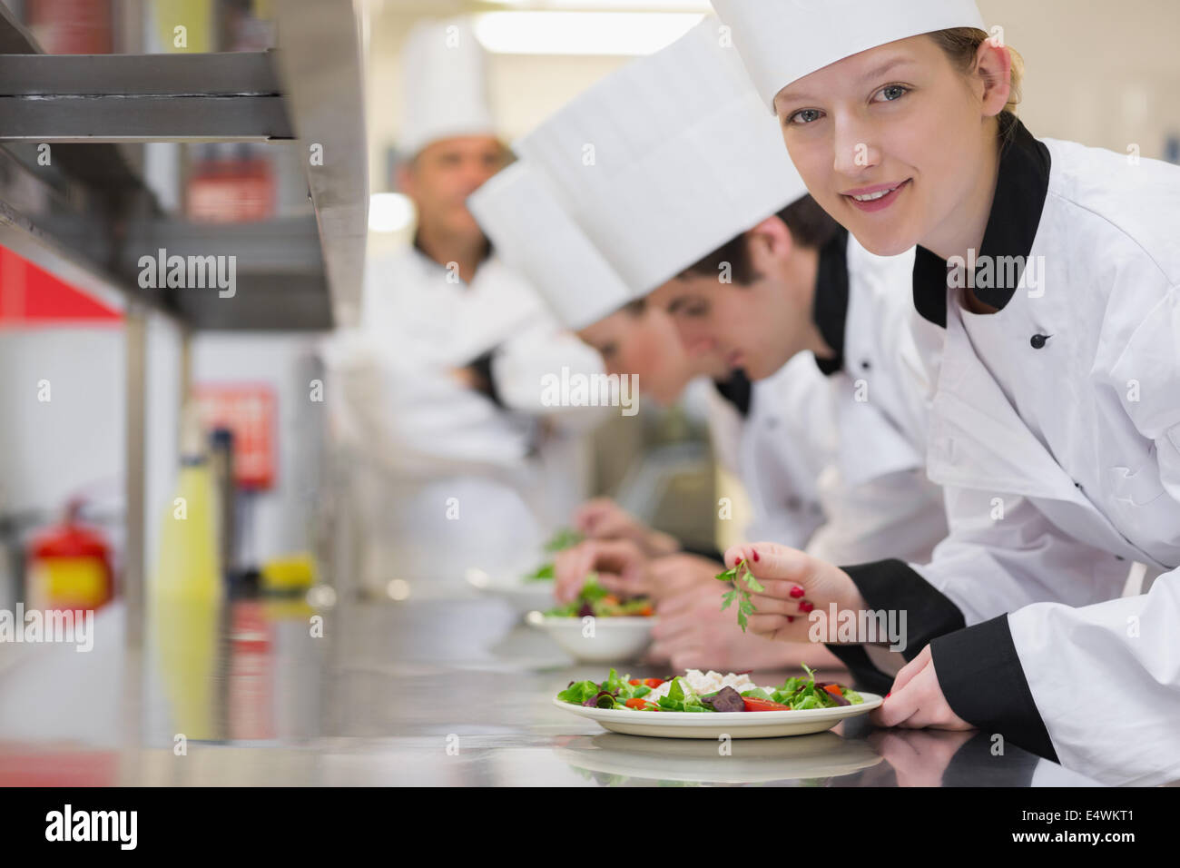 Chef looking up hi-res stock photography and images - Alamy