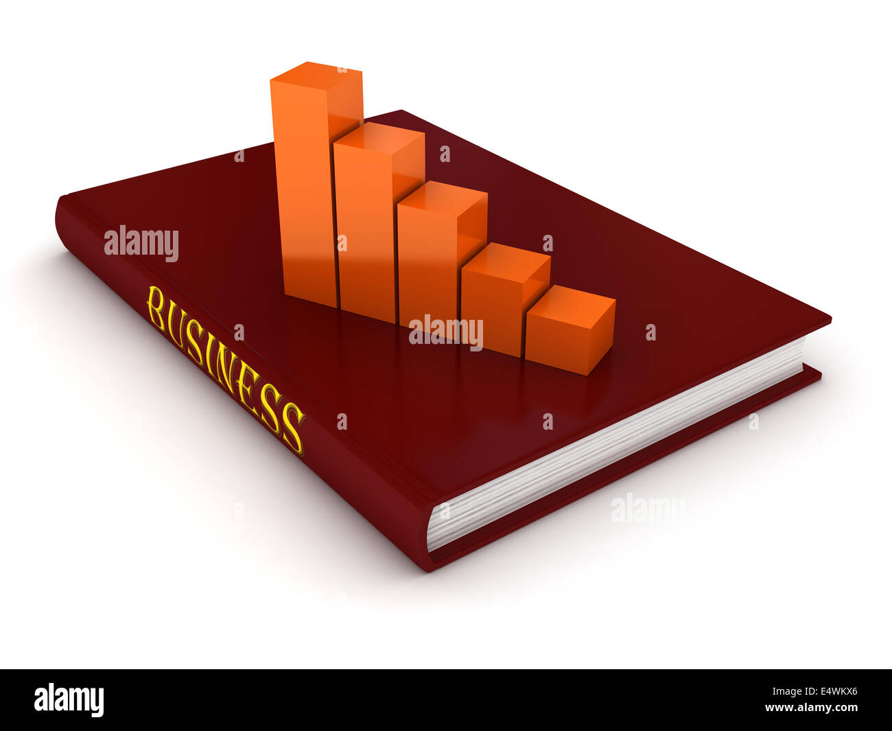 Business book with chart Stock Photo - Alamy