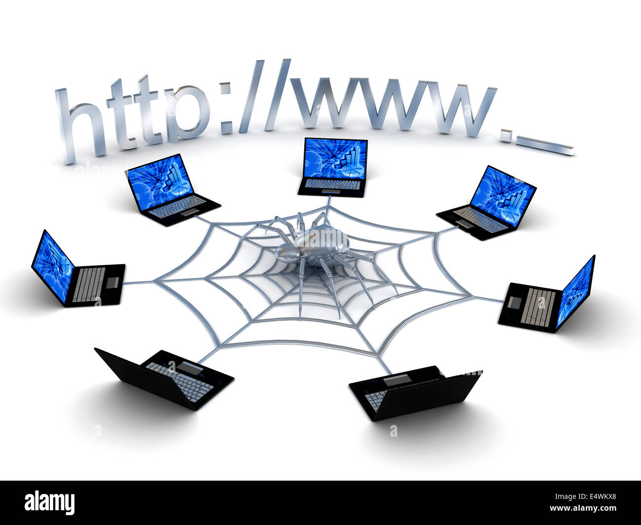 Web concept over white background Stock Photo - Alamy