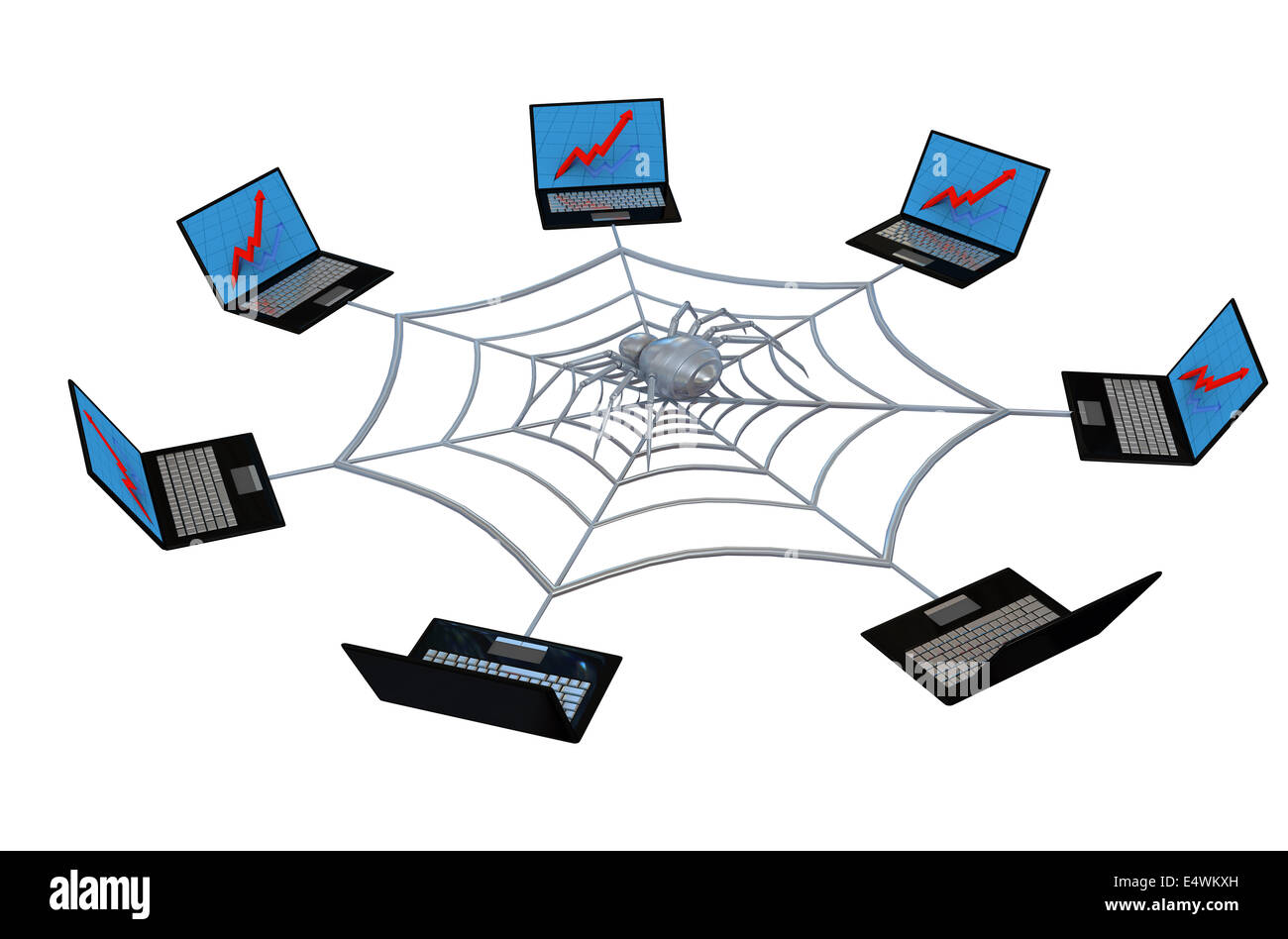 Web concept over white background Stock Photo - Alamy