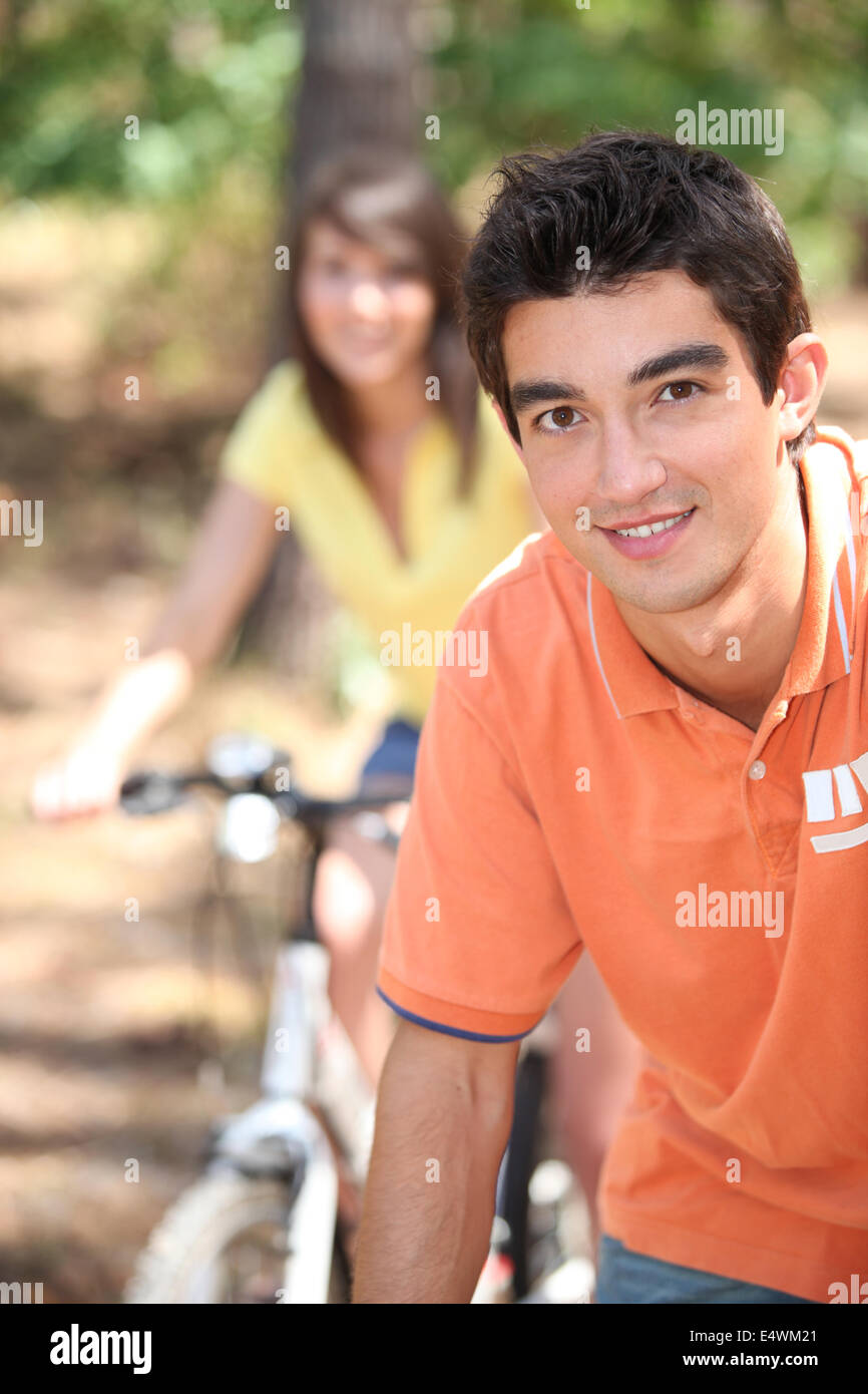 Man on the bike hi-res stock photography and images - Alamy