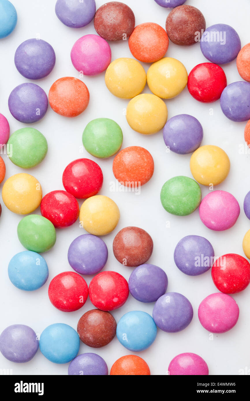 Chocolate candies multi coloured Stock Photo - Alamy