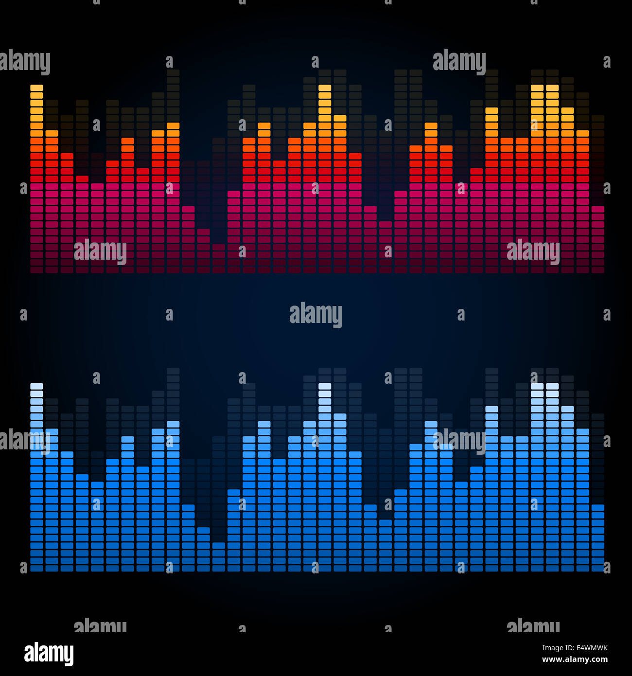 Equalizer on abstract technology background Stock Photo - Alamy