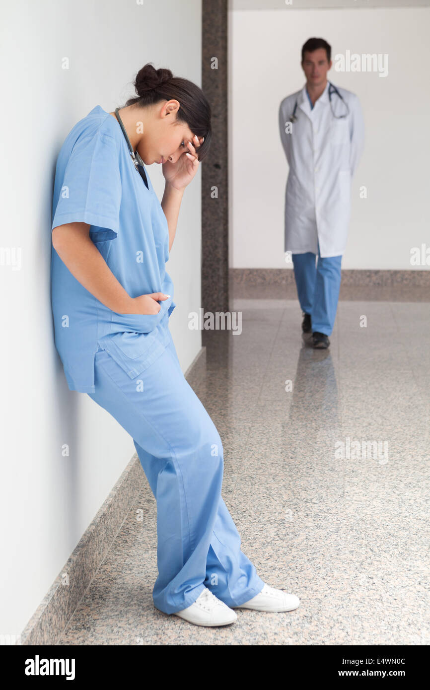 Sad nurse hi-res stock photography and images - Alamy