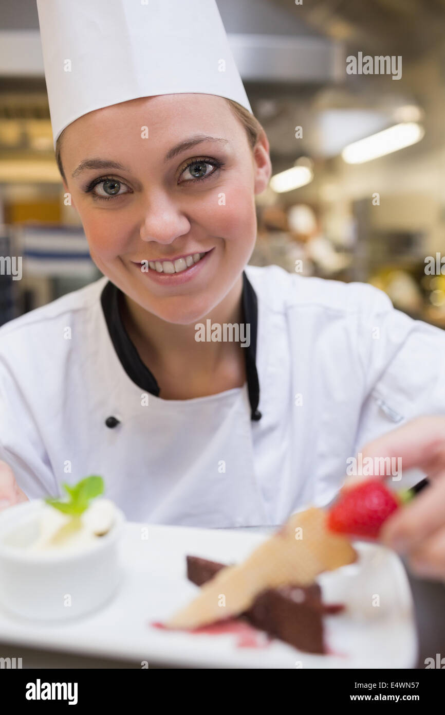 Smiling chocolate slice cake hi-res stock photography and images - Alamy