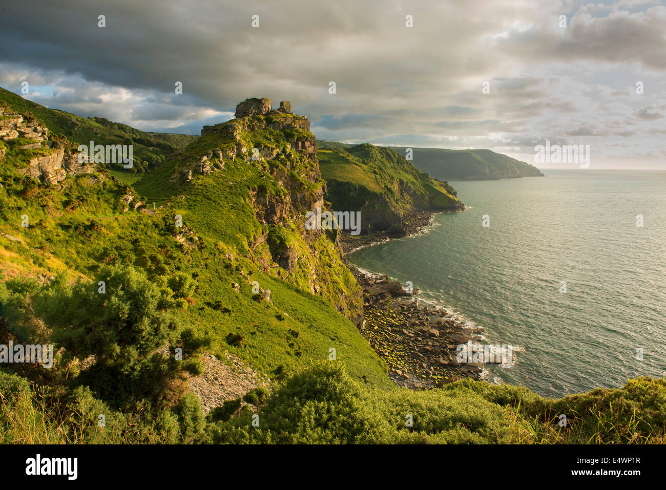 Castle Rock, Valley of the Rocks, Exmoor Stock Photo - Alamy