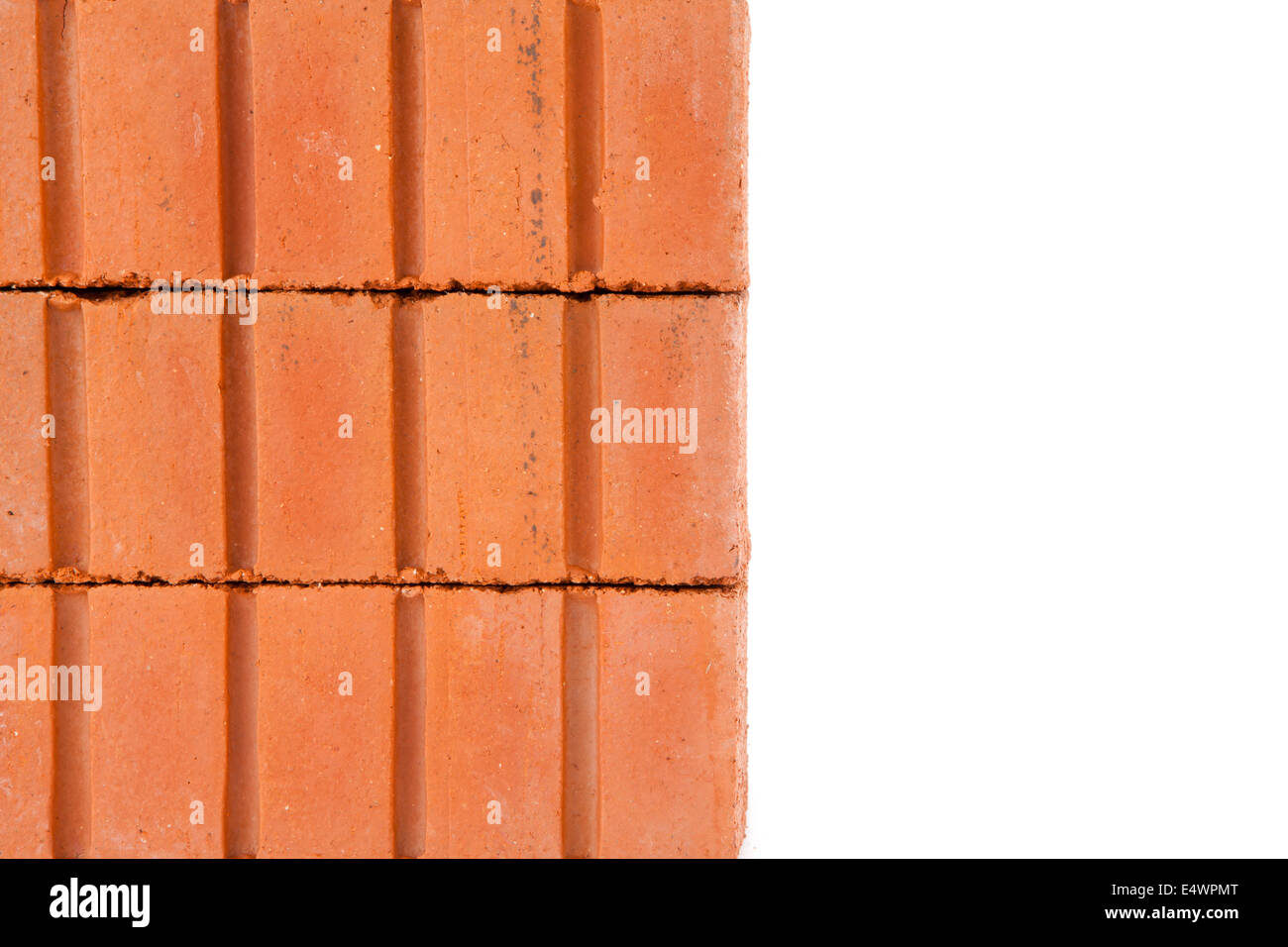 Stacked red bricks Stock Photo - Alamy