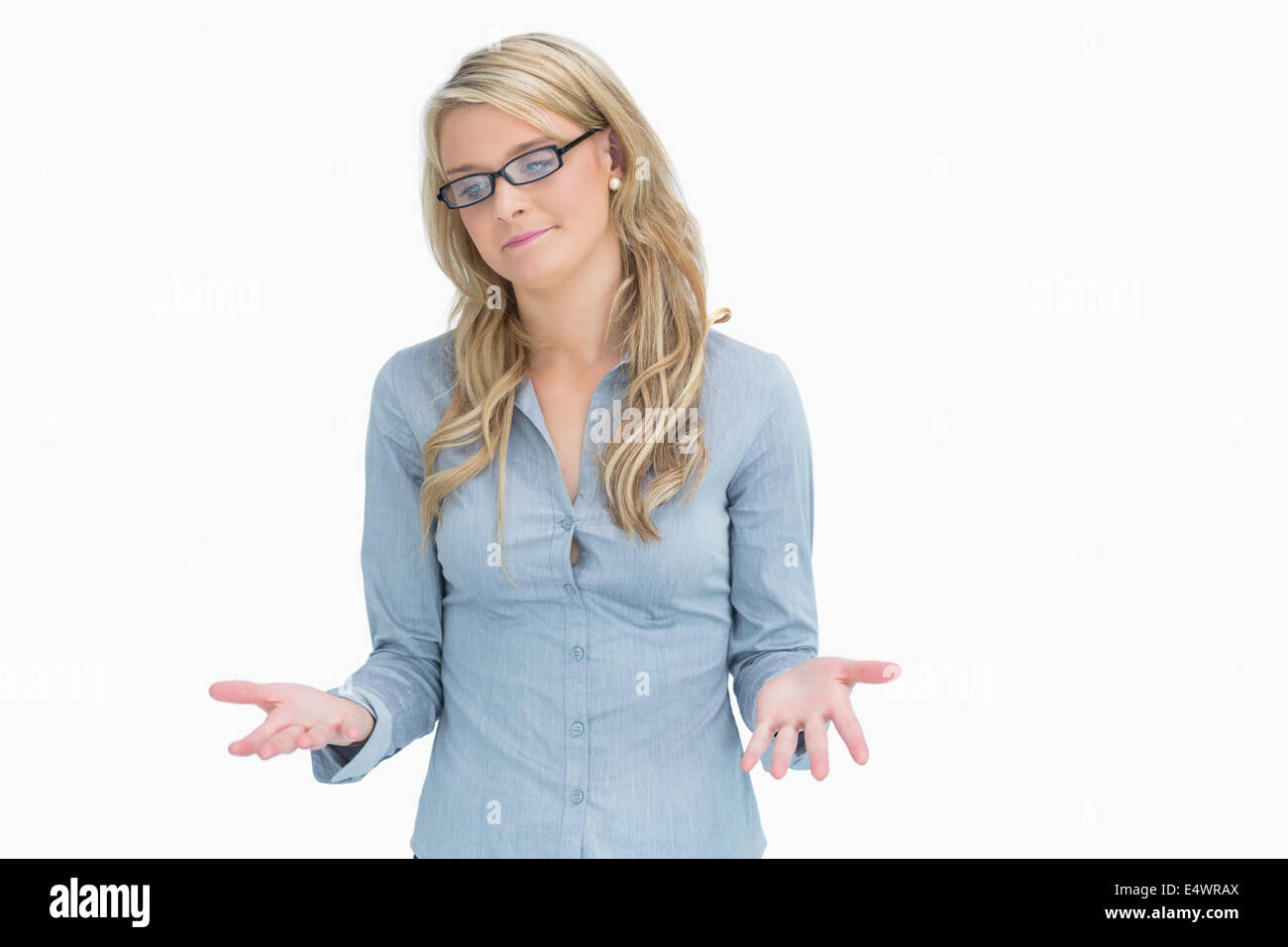 Woman looking confused Stock Photo - Alamy