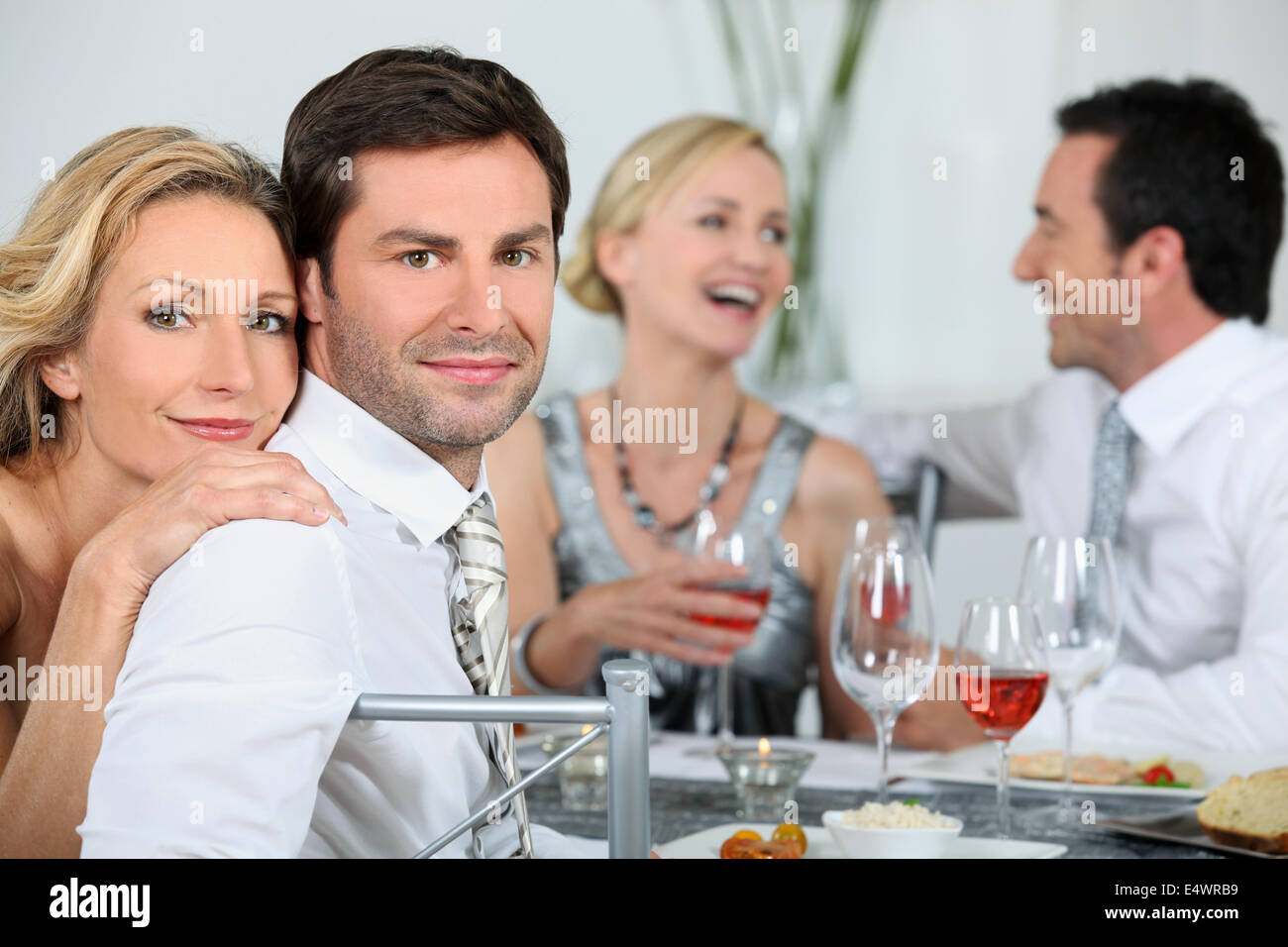Fancy restaurant couple hi-res stock photography and images - Alamy