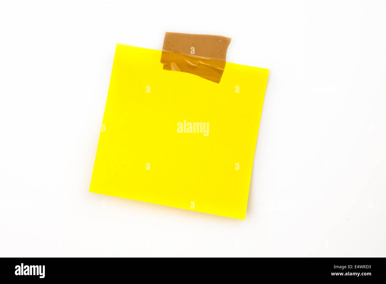 Sticky note with adhesive tape Stock Photo - Alamy