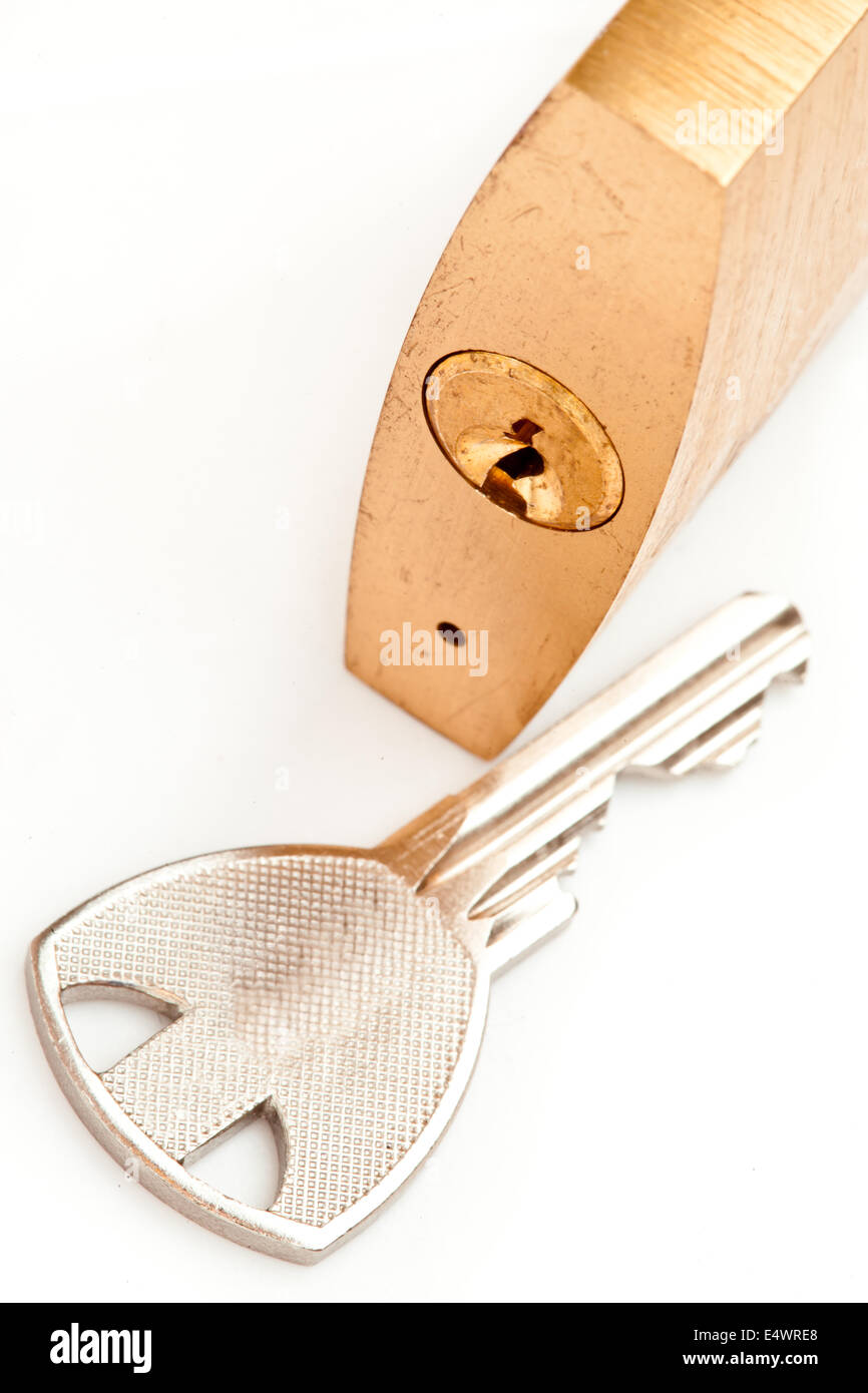 Key next to lock hi-res stock photography and images - Alamy