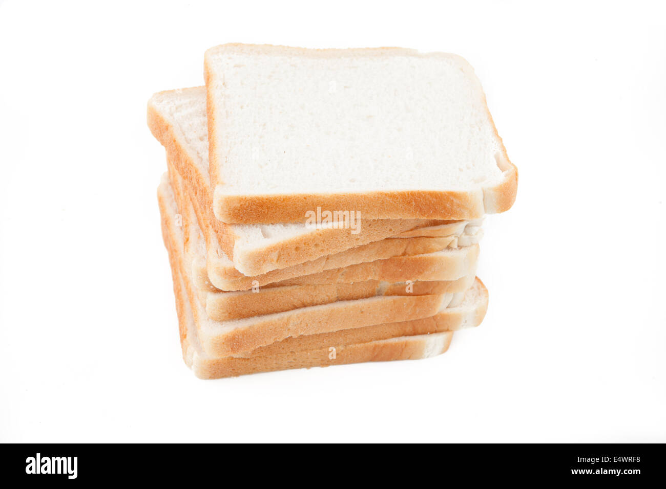Stack of white bread Stock Photo - Alamy