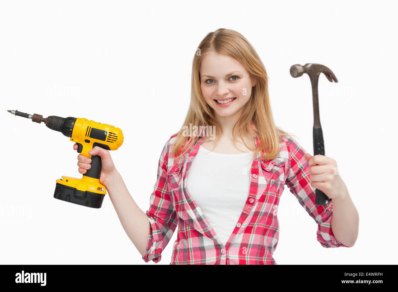 Arms holding tools hi-res stock photography and images - Alamy