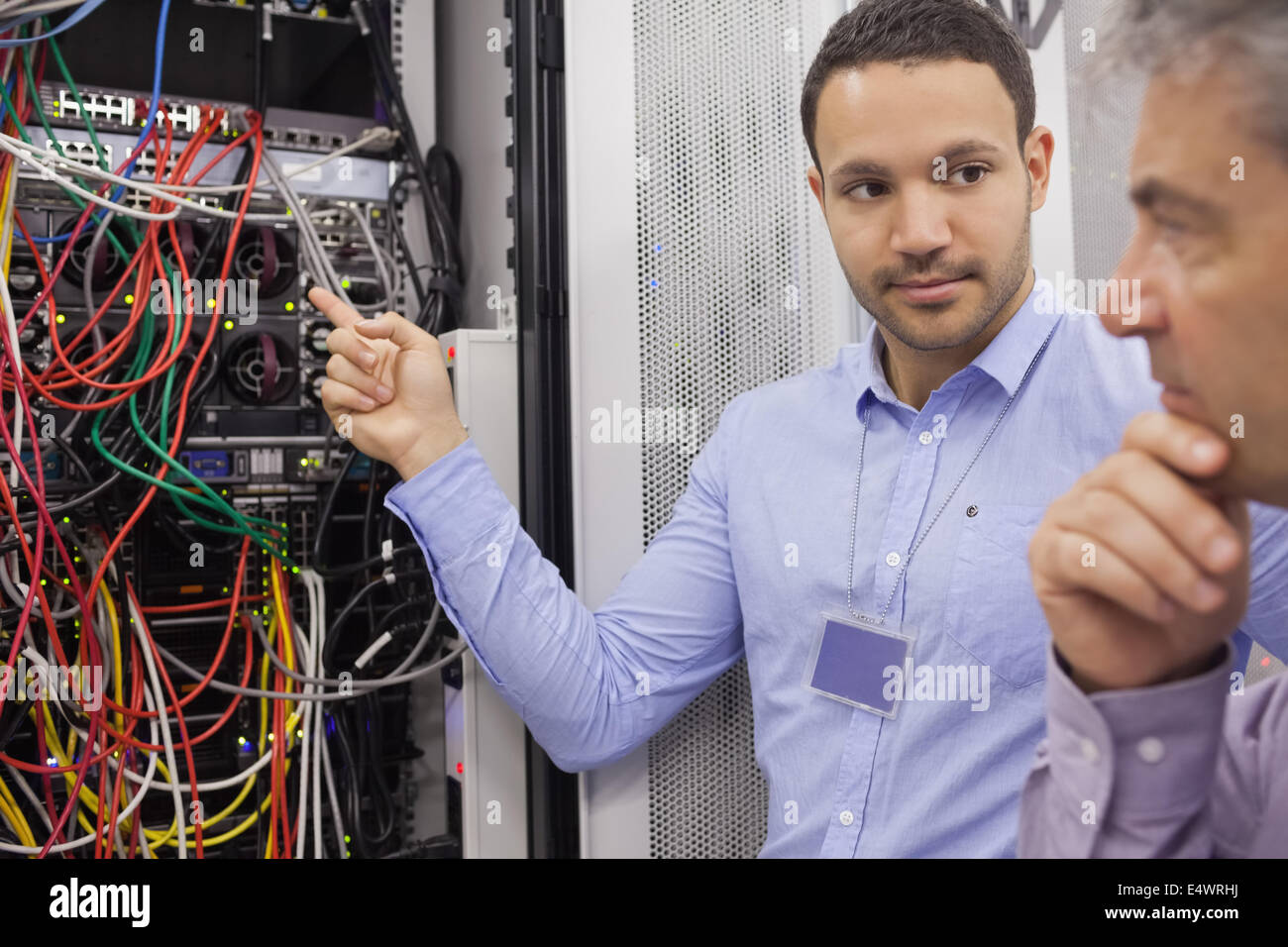 Two technicians working computer hi-res stock photography and images ...