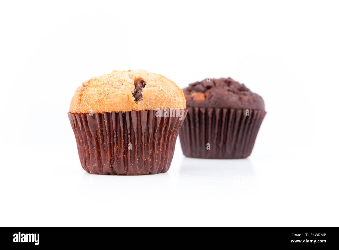 Two fresh baked muffins Stock Photo - Alamy