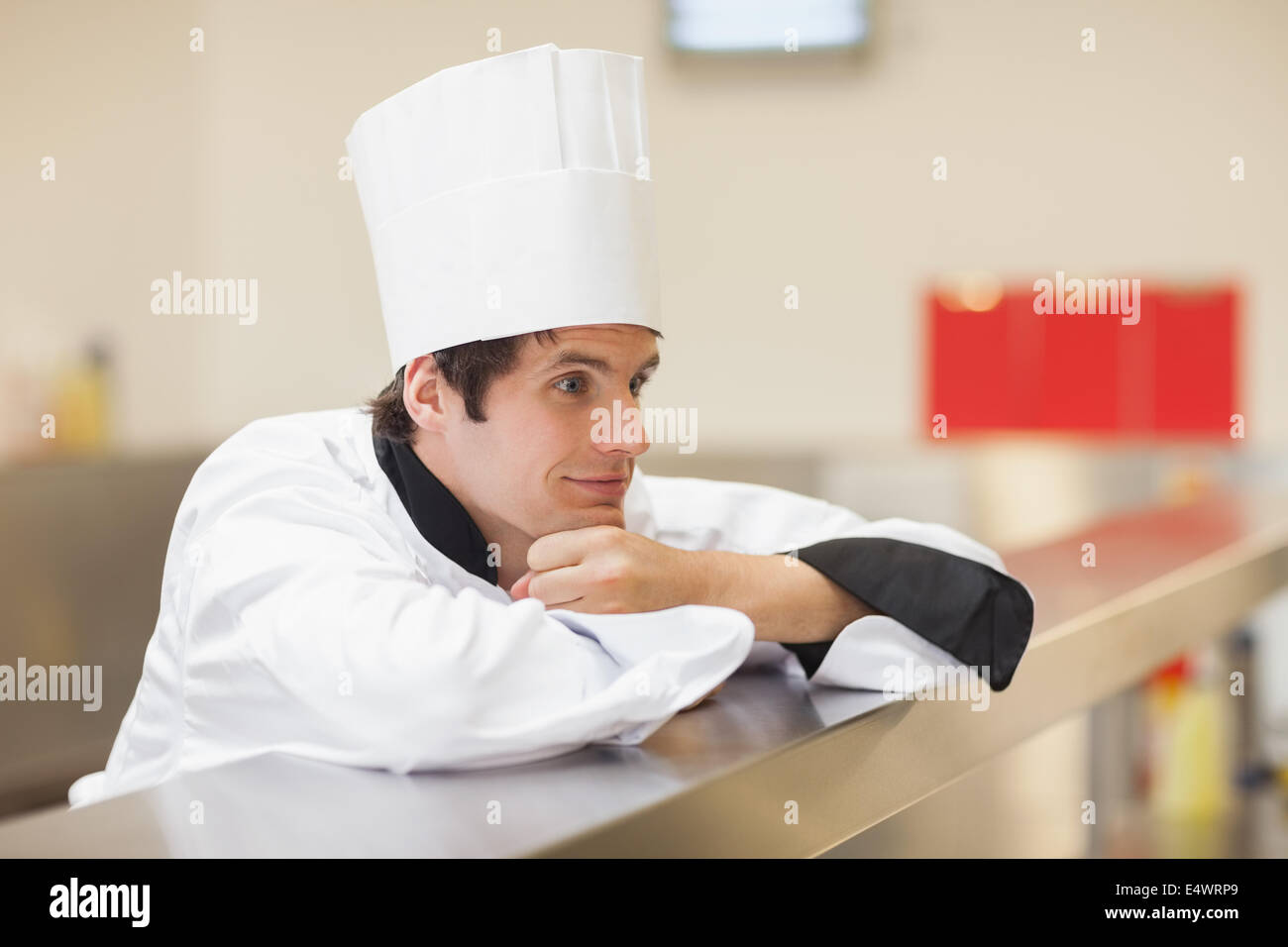 Chef looking away Stock Photo - Alamy