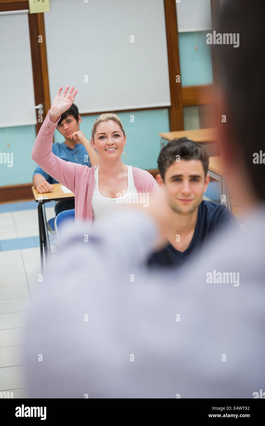 College student asking question in hi-res stock photography and images ...