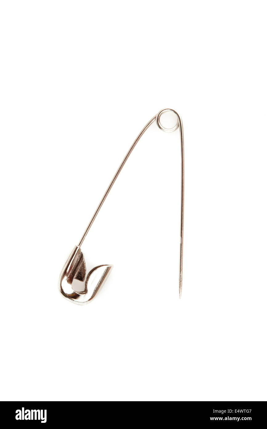 Close up of a safety pin opening Stock Photo - Alamy
