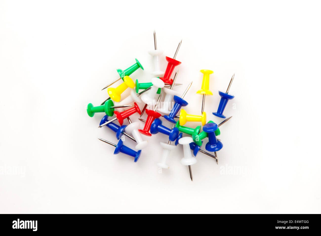 Large group of muti coloured pushpins Stock Photo - Alamy