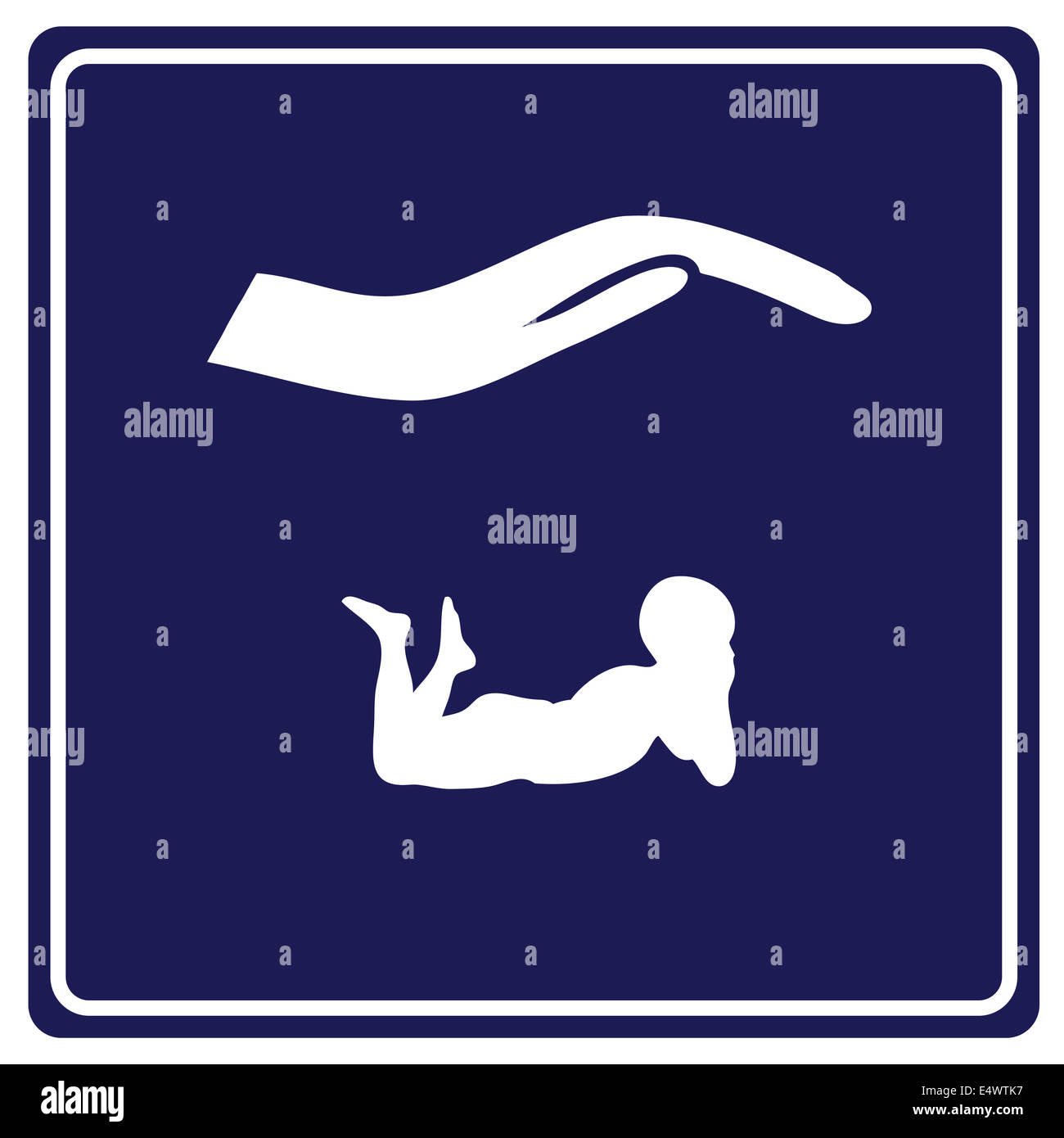 Baby care sign Stock Photo - Alamy