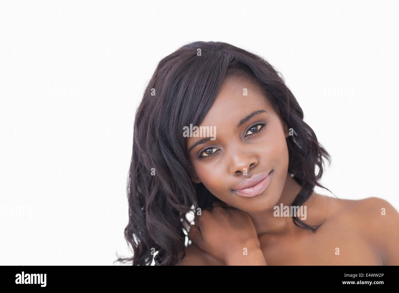 Woman hand shoulder smile hi-res stock photography and images - Alamy