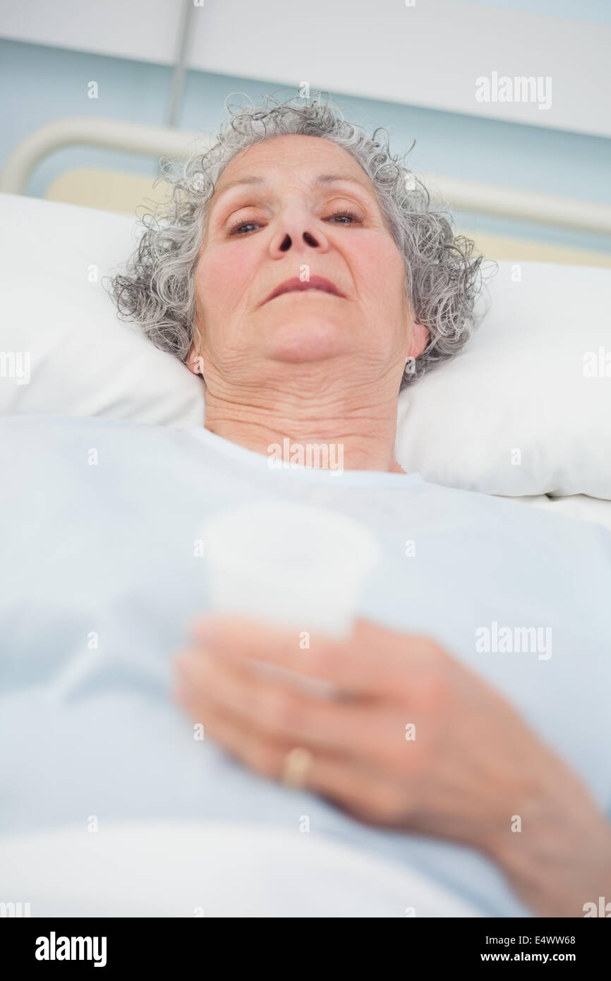 Elderly patient looking at camera Stock Photo - Alamy
